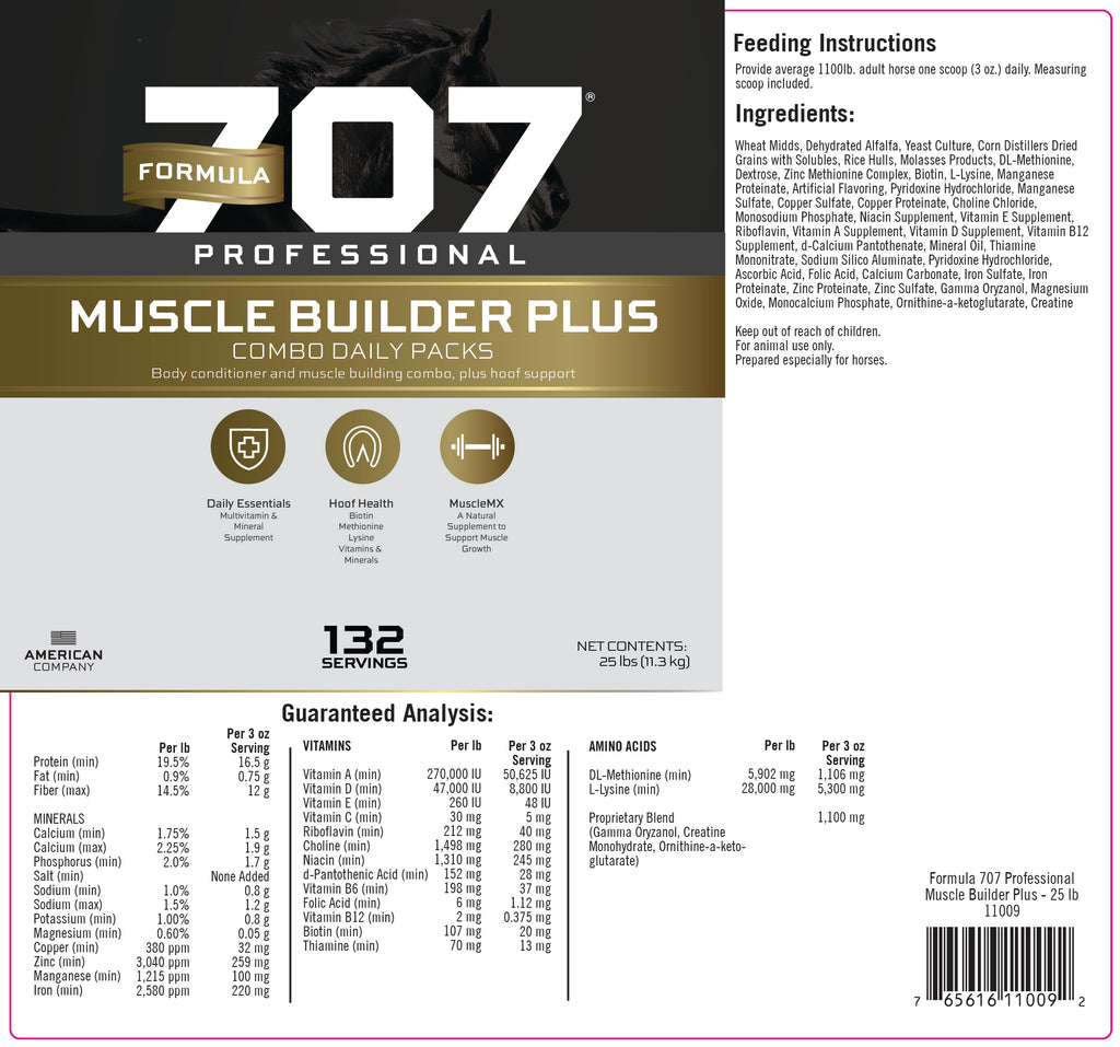Muscle Builder Plus Bulk - 25 lb bag – Formula 707®