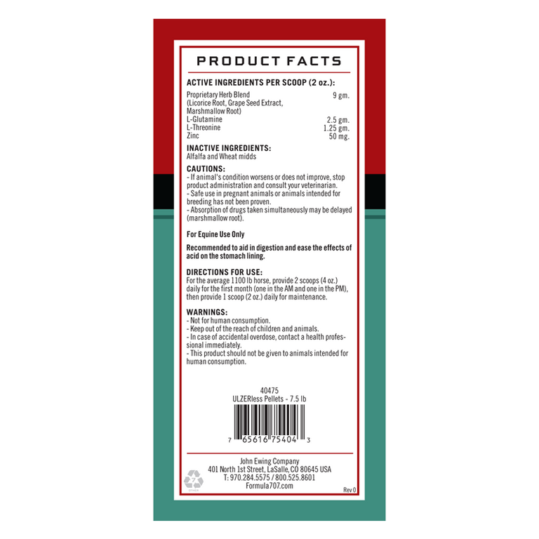 ULZERless® Pellets – Formula 707®